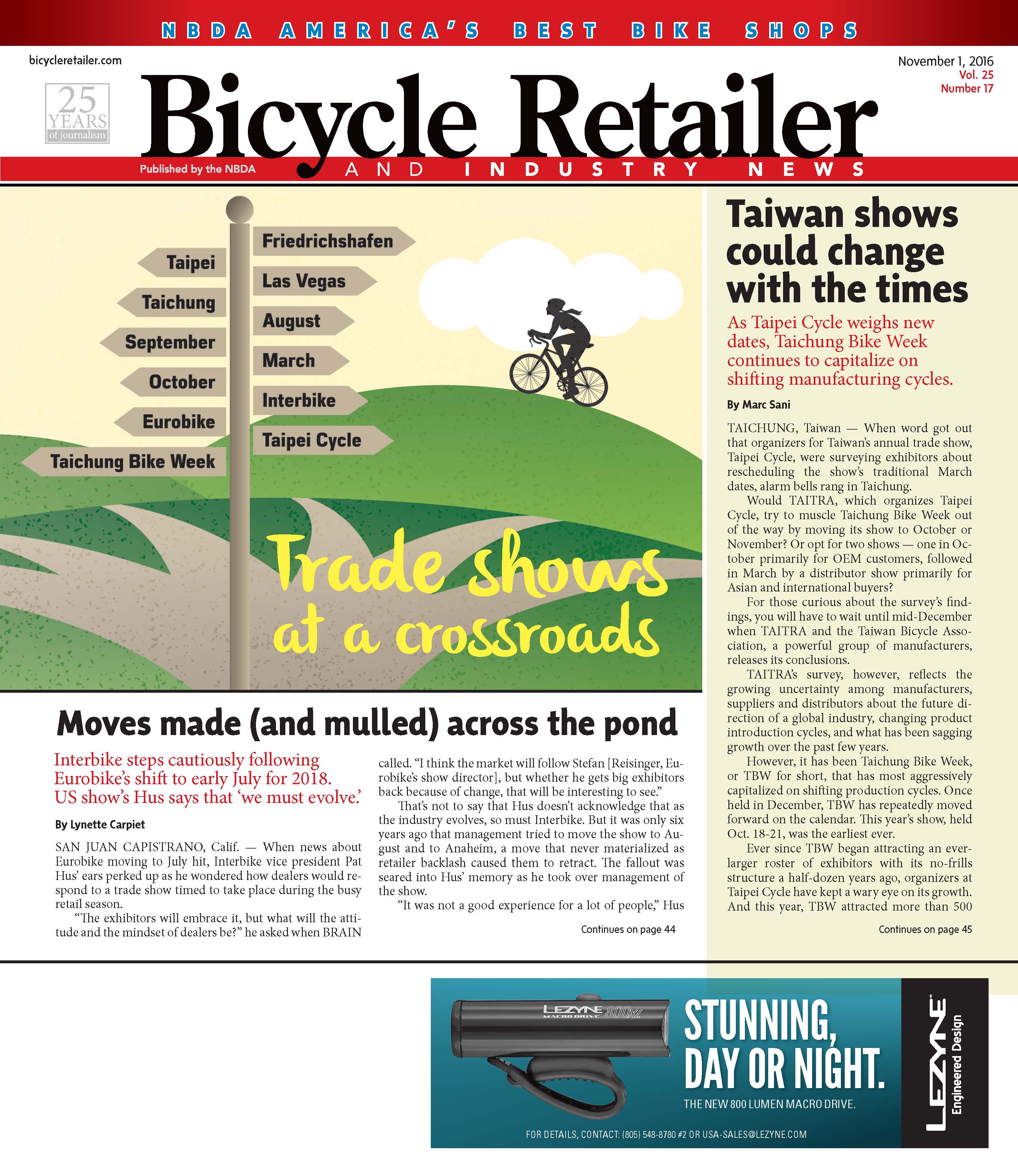 Trade show issues, America's Best Bike Shops featured in new BRAIN ...