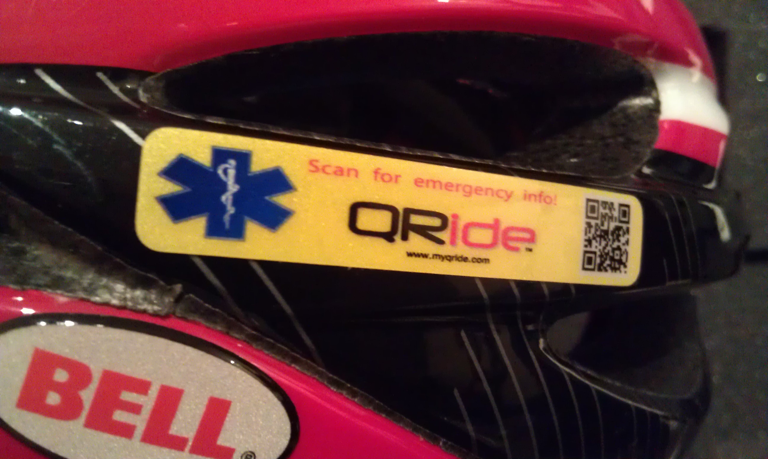 QRide puts emergency information on helmets | Bicycle Retailer and ...