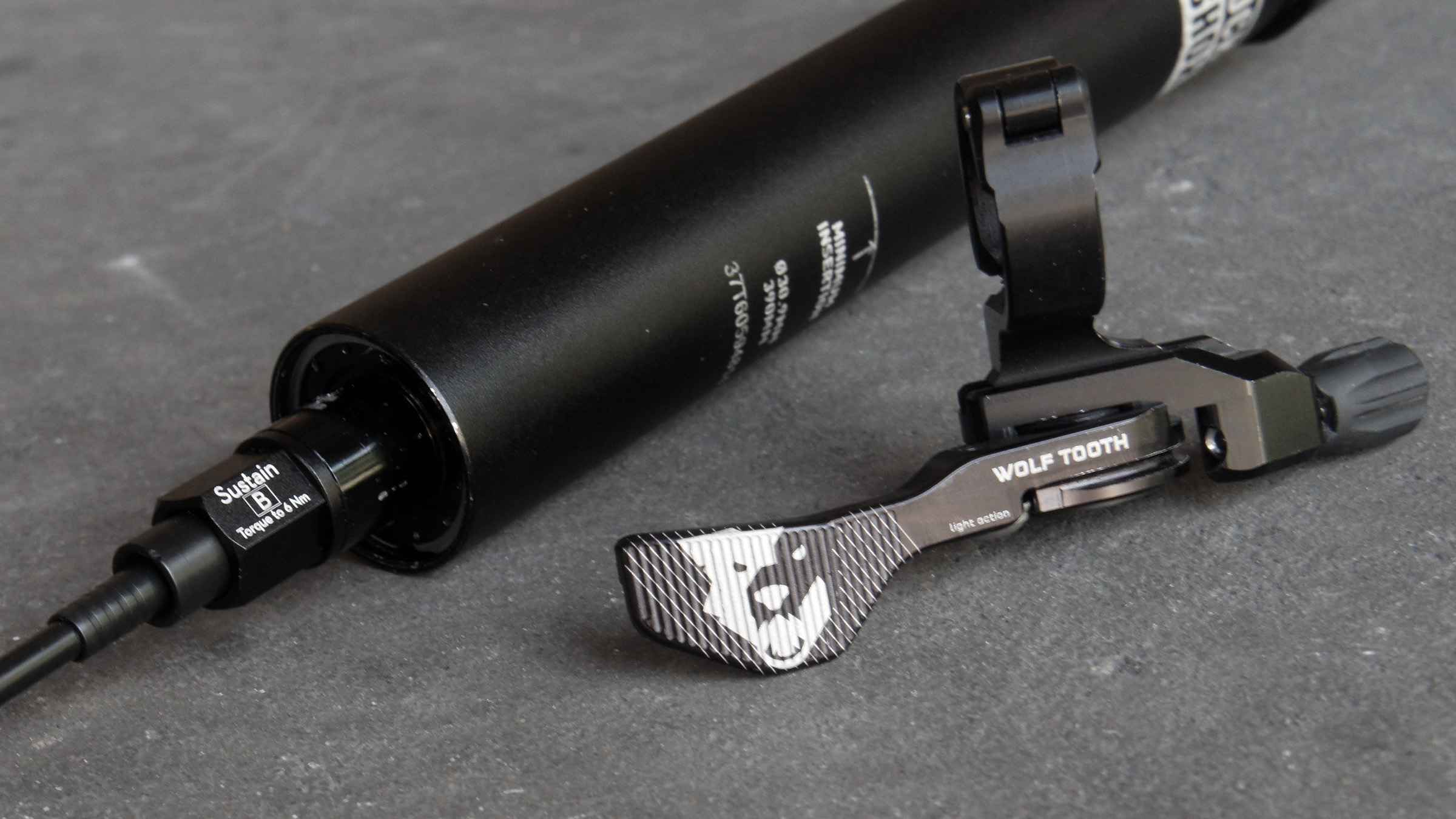 Wolf Tooth kit converts RockShox Reverb dropper's hydraulic remote to ...