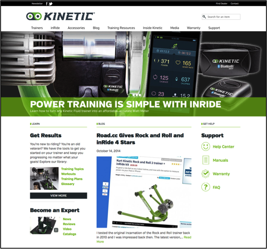 New Kinetic site offers more dealer tools | Bicycle Retailer and ...