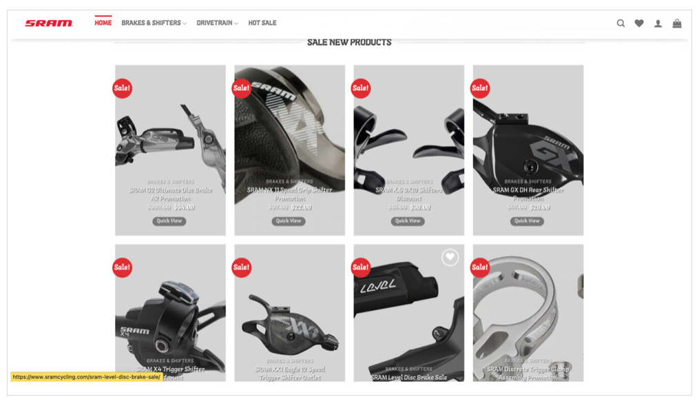 SRAM website is fake, company says | Bicycle Retailer and Industry News