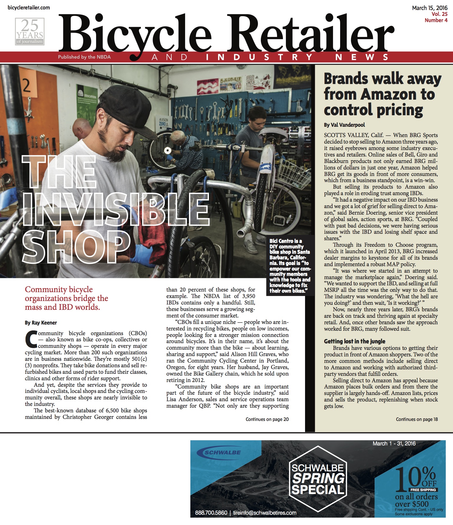 March 15, 2016 | Bicycle Retailer and Industry News