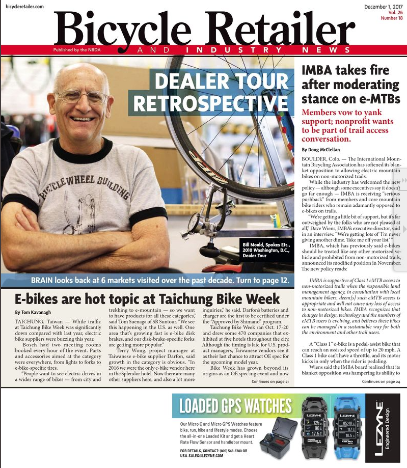 Dec. 1, 2017 | Bicycle Retailer and Industry News
