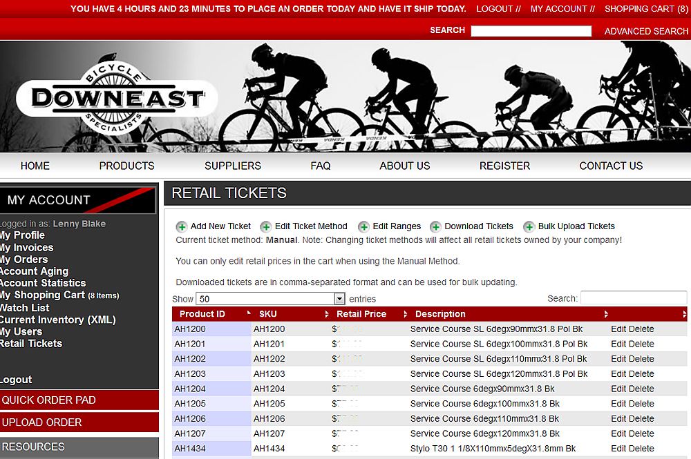 Downeast website adds more flexible retail ticket feature | Bicycle ...