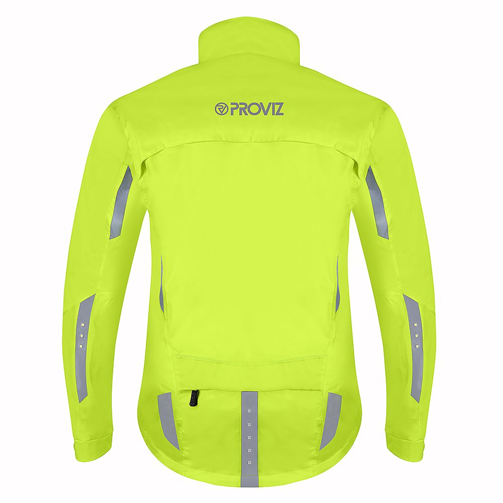 ProViz Nightrider LED cycling jacket has integrated washable LED lights ...