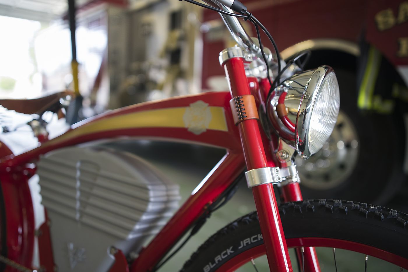 Vintage Electric Bicycles contributes custom fire-engine themed bike to ...