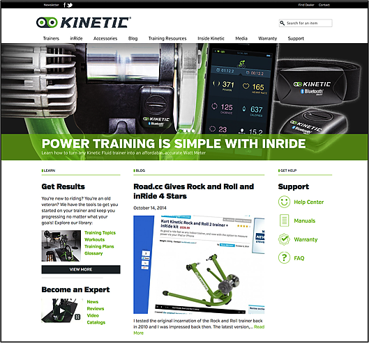 New Kinetic site offers more dealer tools | Bicycle Retailer and ...